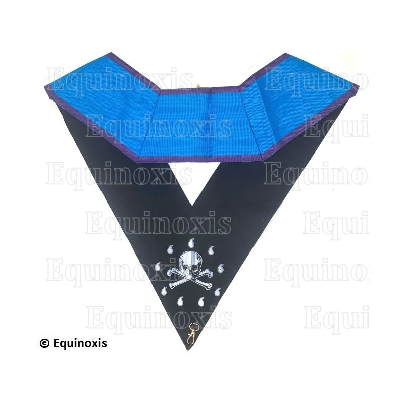 Masonic collar – Hospitalier – Memphis-Misraim – Mourning back ...