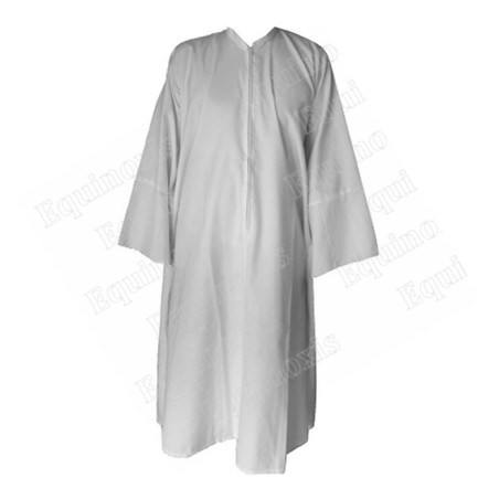 Robe maçonnique blanche type GLFF – Haute qualité