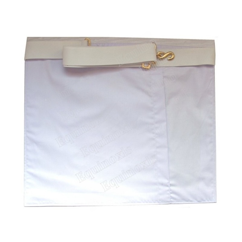Masonic apron (leather) – Apprenti / Compagnon GLNF – 31,5 cm x 36 cm