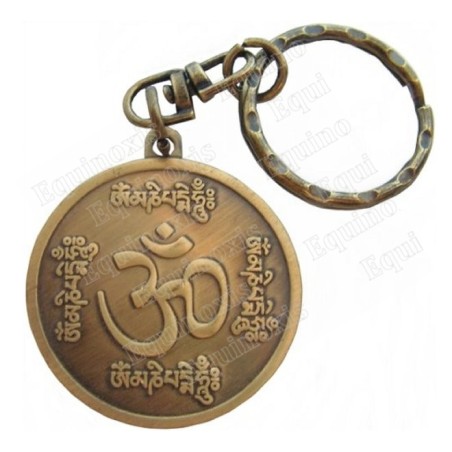 Porte-clefs Feng-Shui – Om Mani Padme Hung – Bronze antique