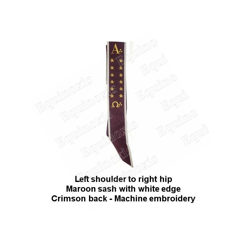 Masonic sash – Scottish Rite (AASR) – 19th degree – Grand Pontife ...